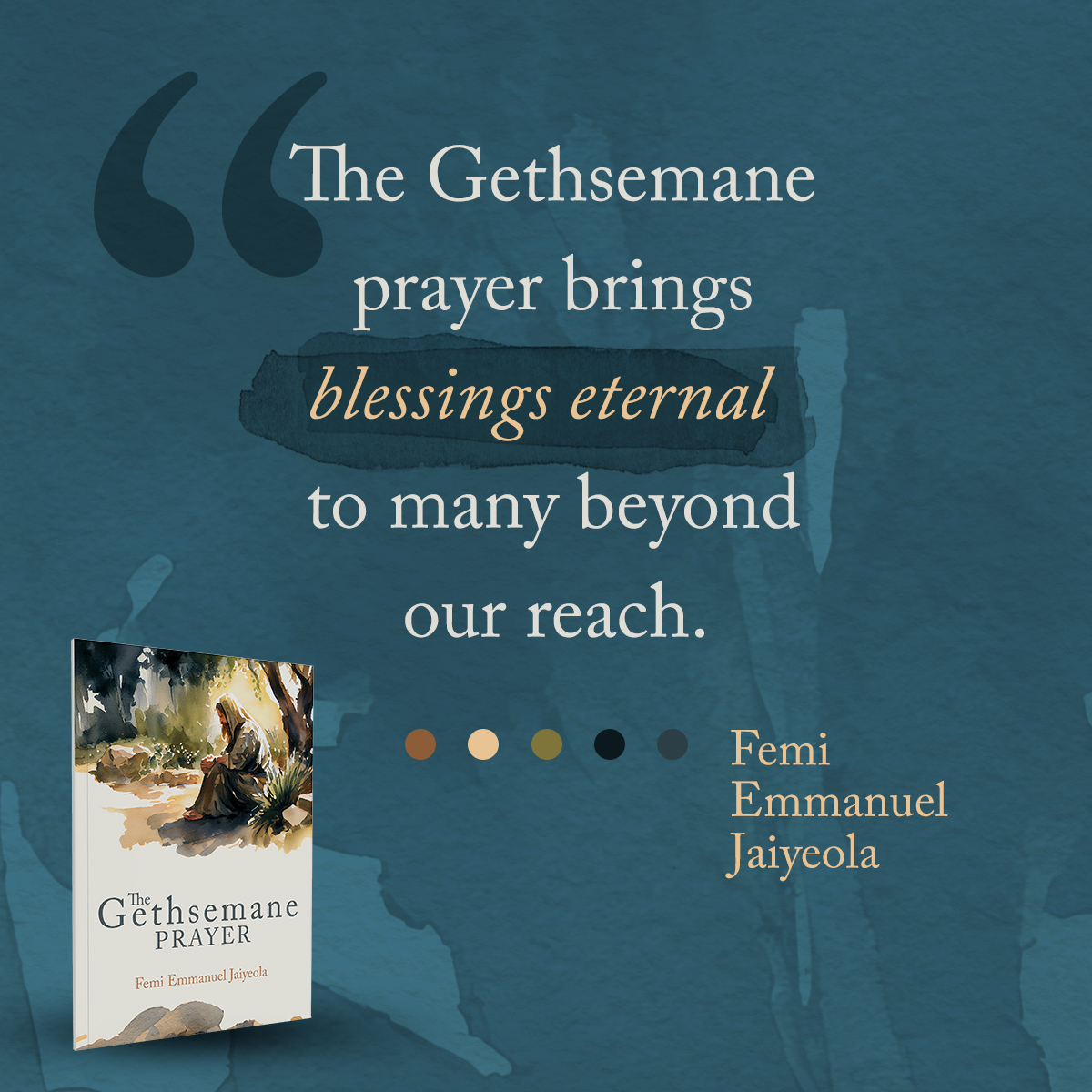 The Gethsemane prayer brings blessings eternal to many beyond our reach ...