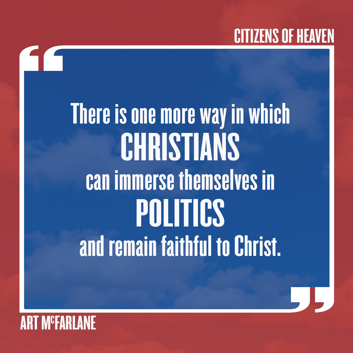There is one more way in which Christians can immerse themselves in ...
